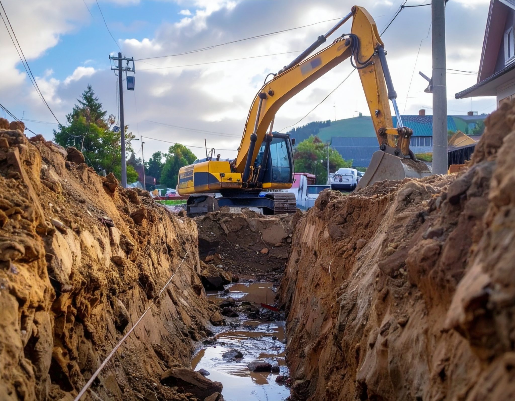 Trench collapse under investigation
